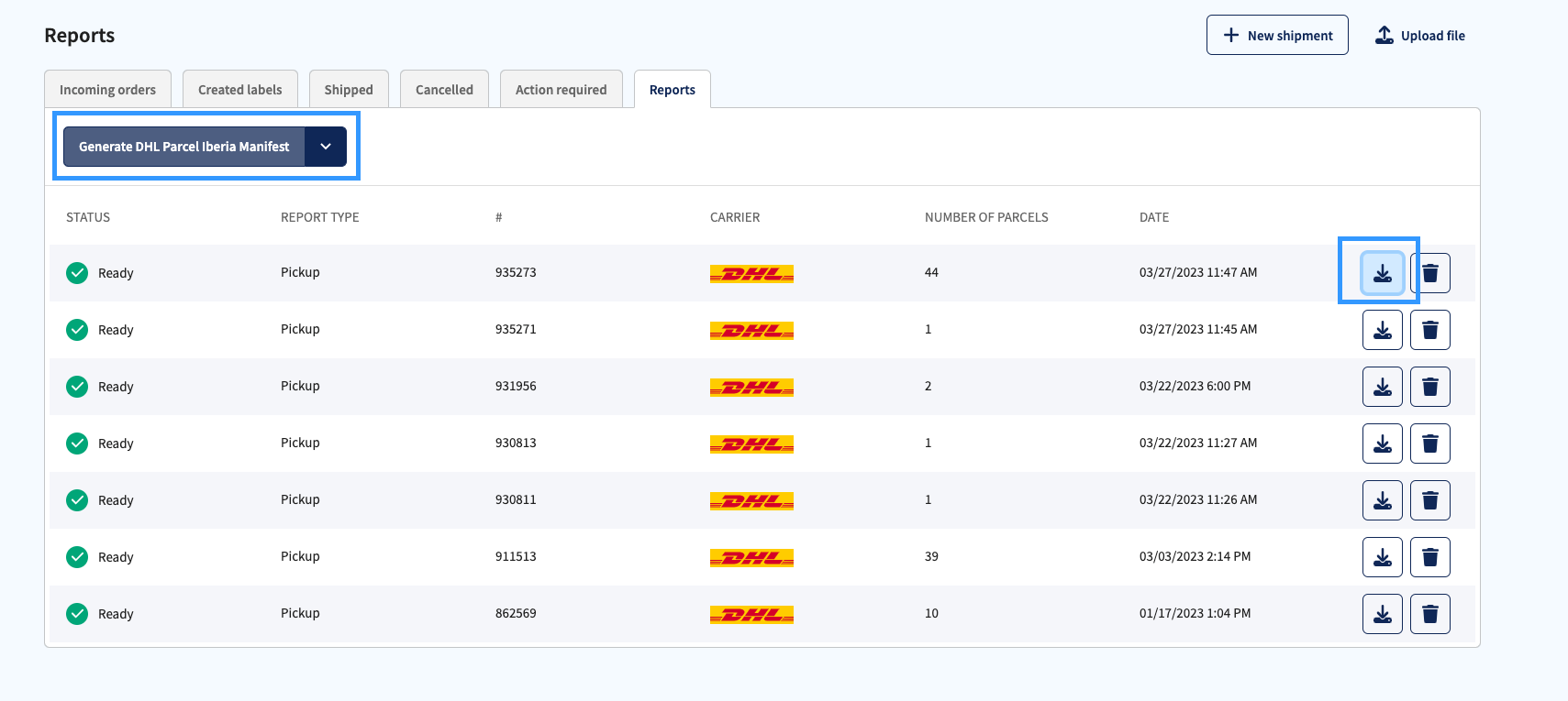 DHL Parcel Iberia contract activation – Sendcloud Help Center